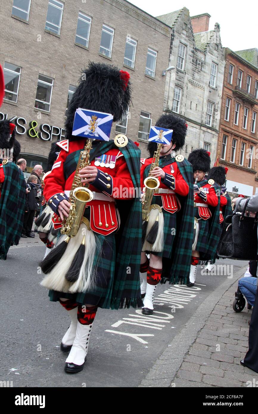 Ayr, Ayrshire, Scotland, 03 MAy 2014. The Queen's Own Yeomanry were ...