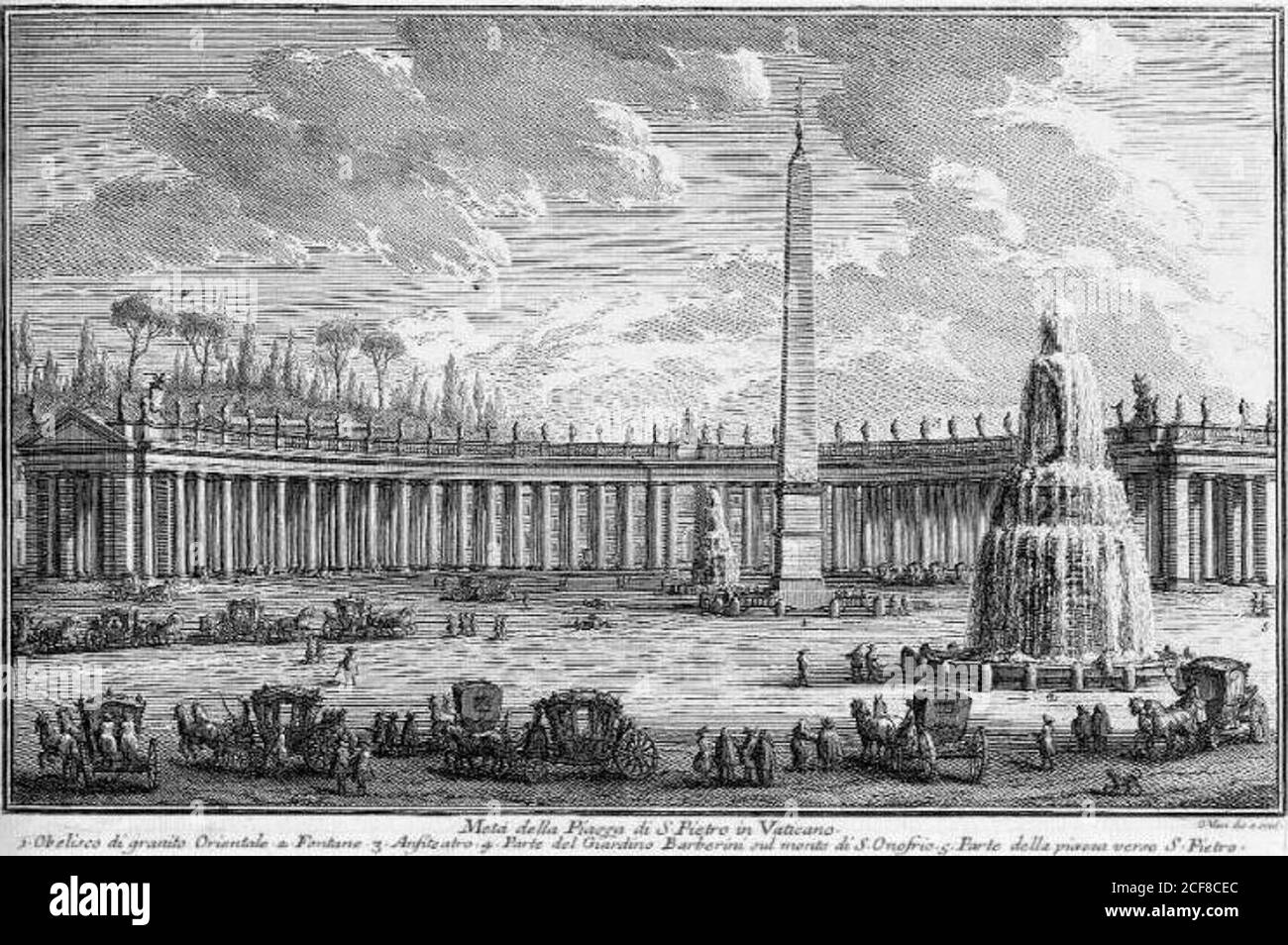 St peter's square in rome Black and White Stock Photos & Images - Alamy