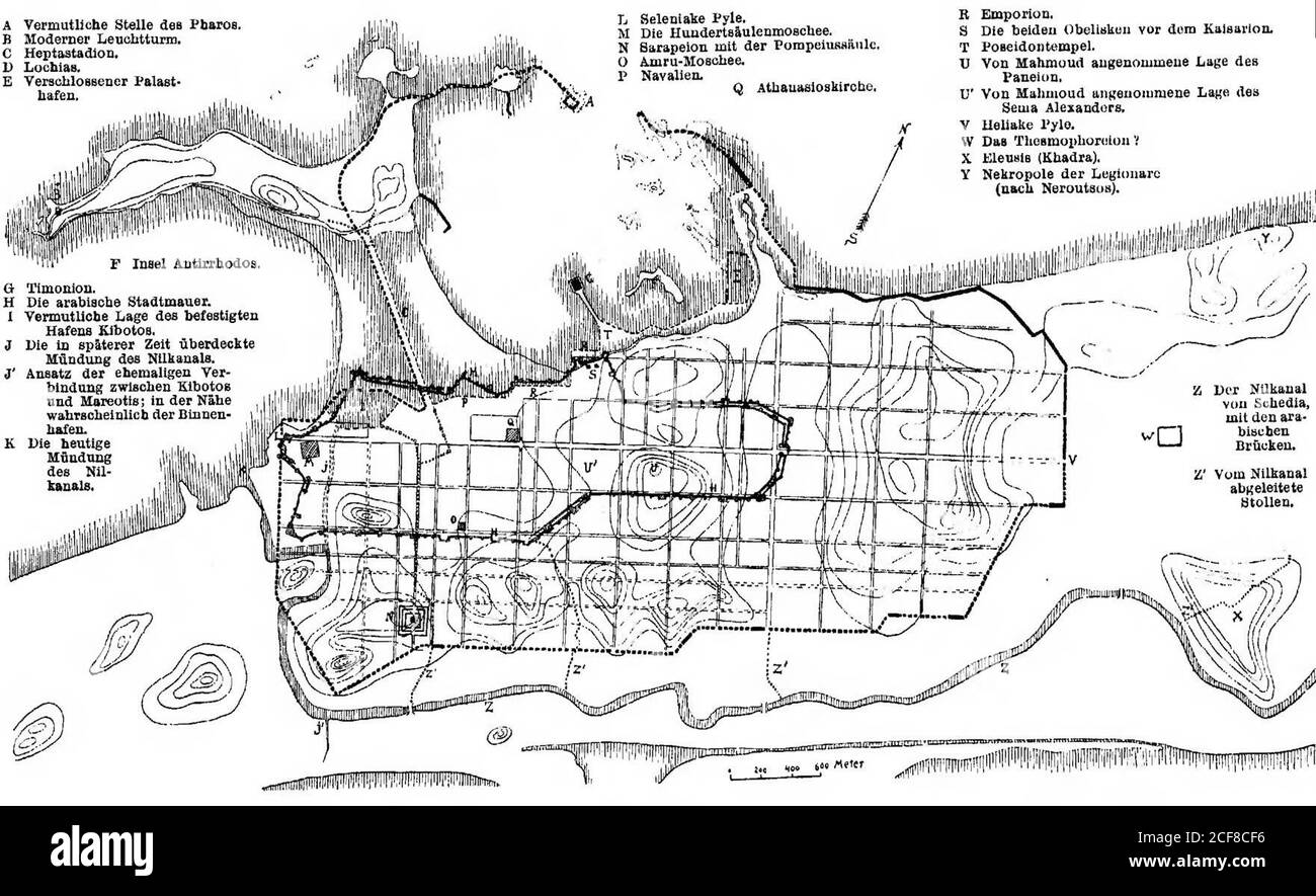 Old map of alexandria hi-res stock photography and images - Alamy