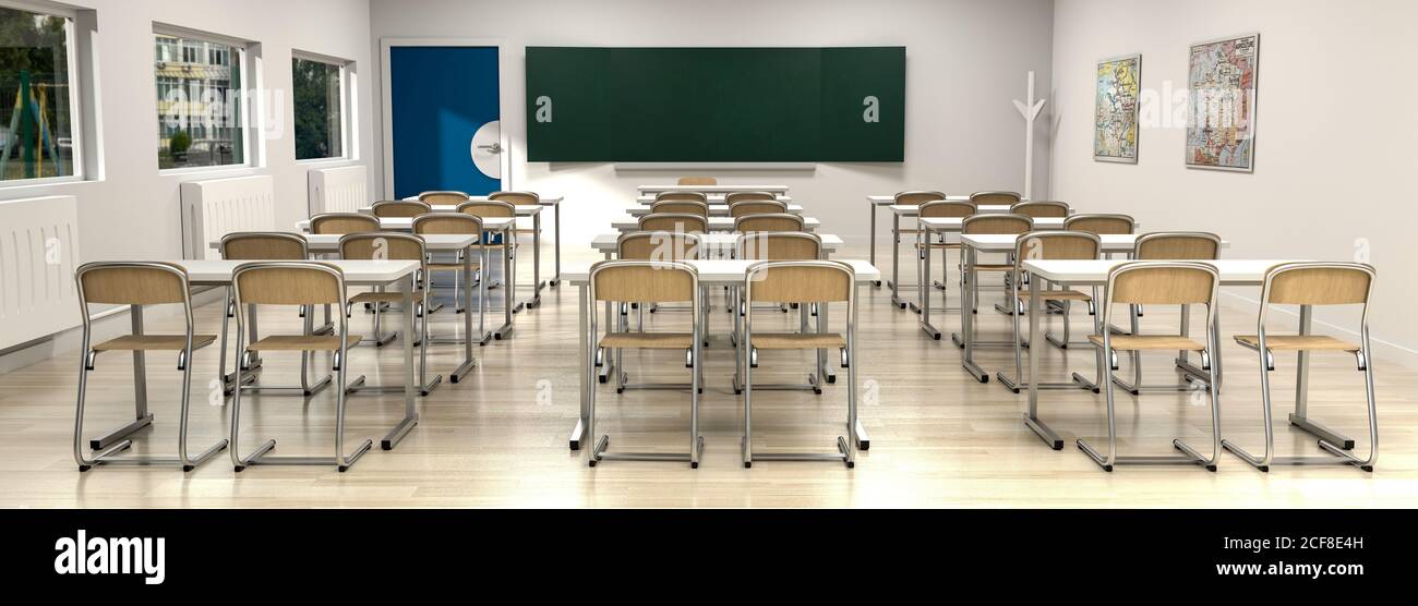 3d classroom hi-res stock photography and images - Alamy
