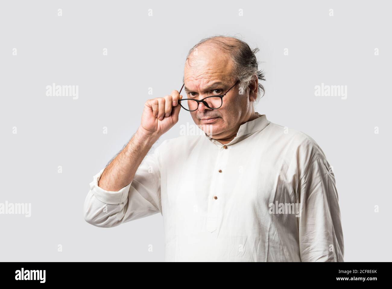 Surprised indian asian old man - senior man with shock expressions ...