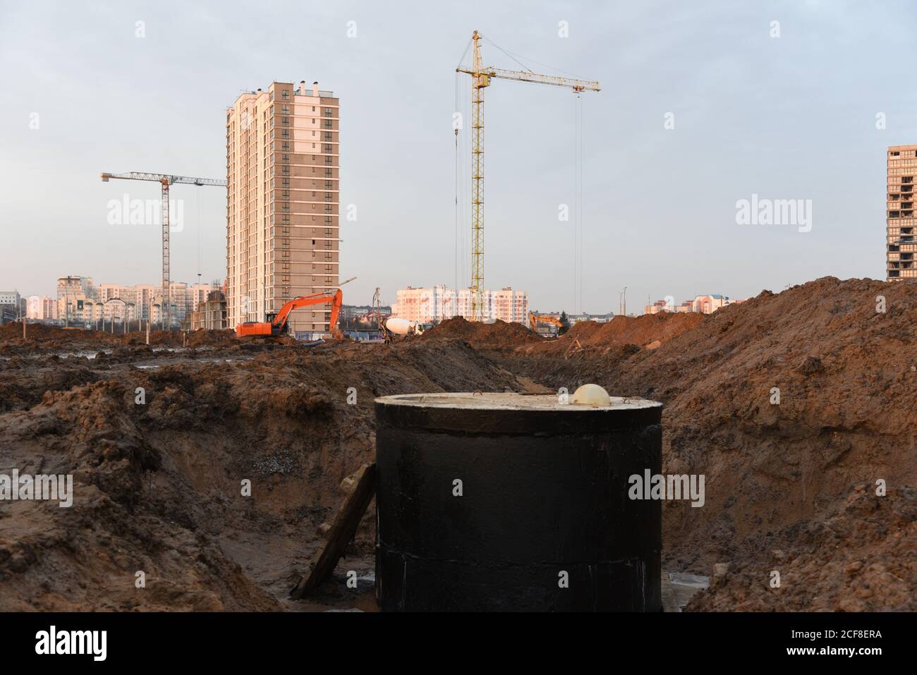 Installing underground conduit hi-res stock photography and images - Alamy