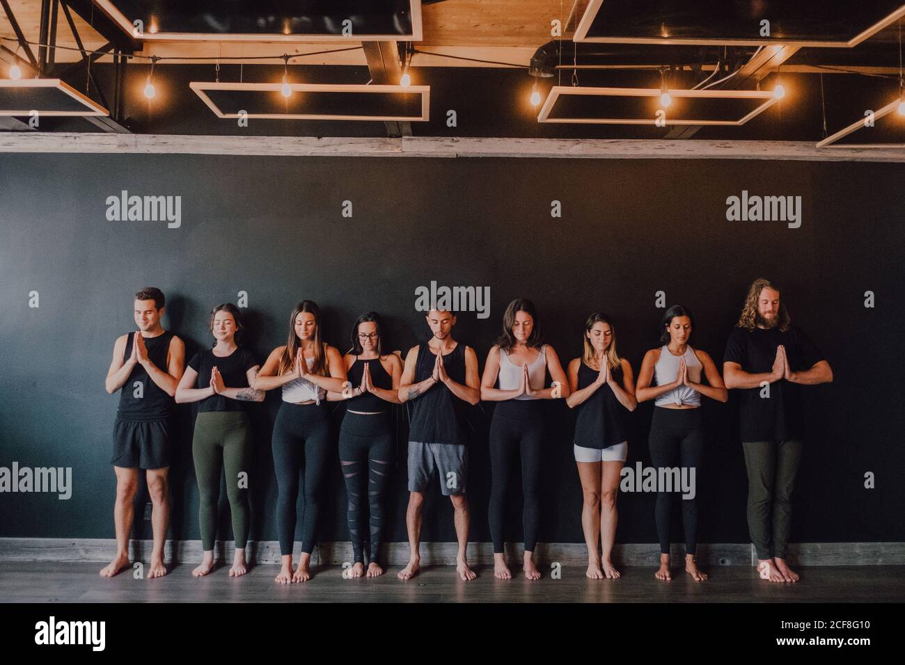 Group closed eyes hi-res stock photography and images - Alamy