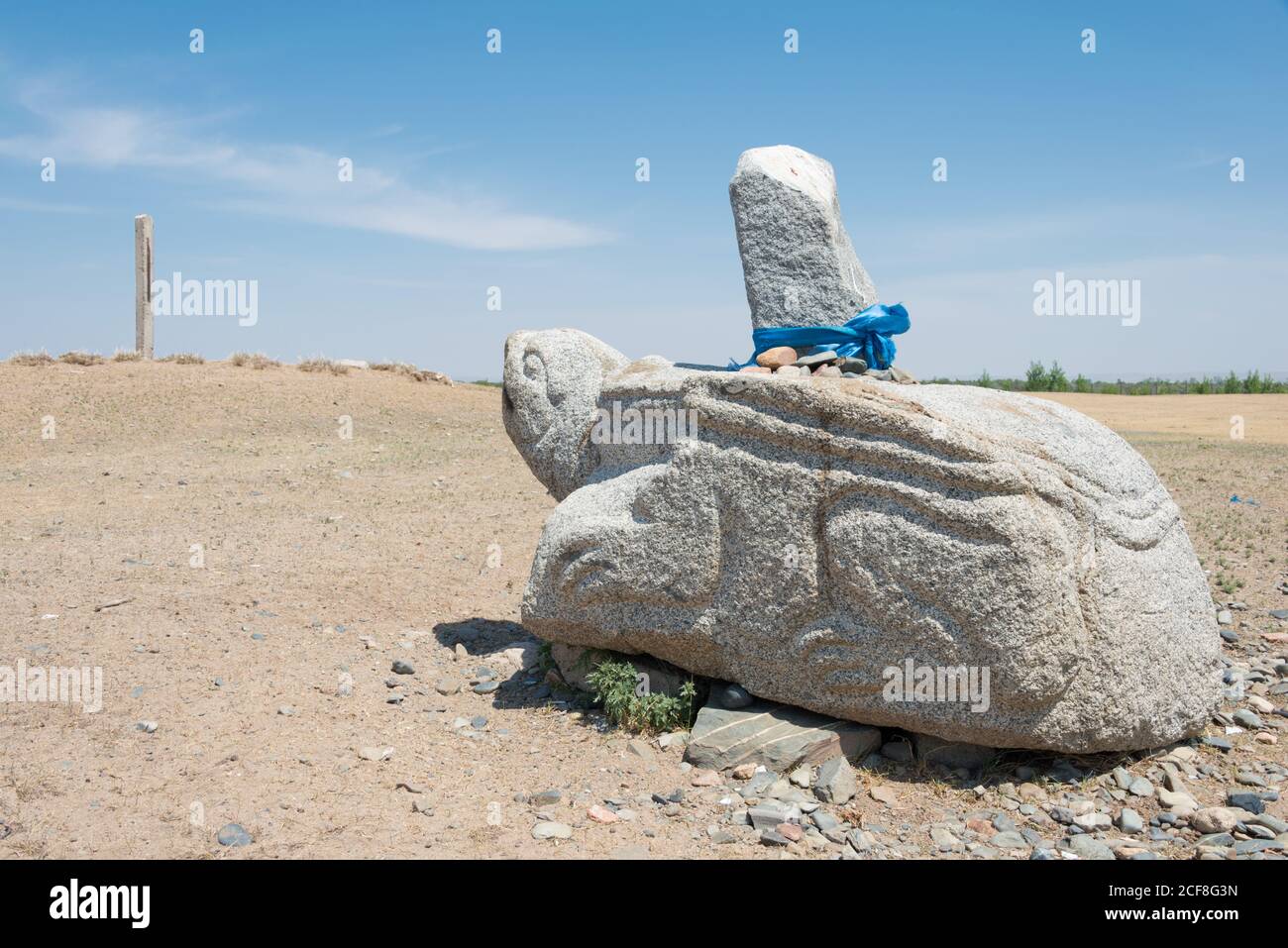 KHARKORIN, MONGOLIA - Turtle Stone in Kharkhorin (Karakorum), Mongolia ...