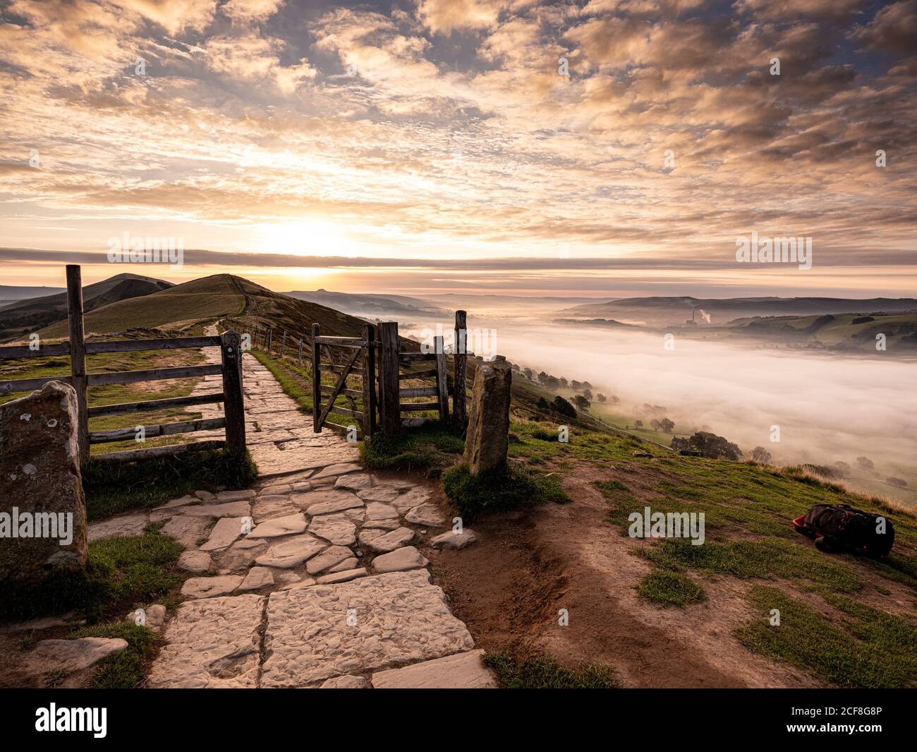 Mam Tor Peak District Great Ridge Stock Photo - Alamy