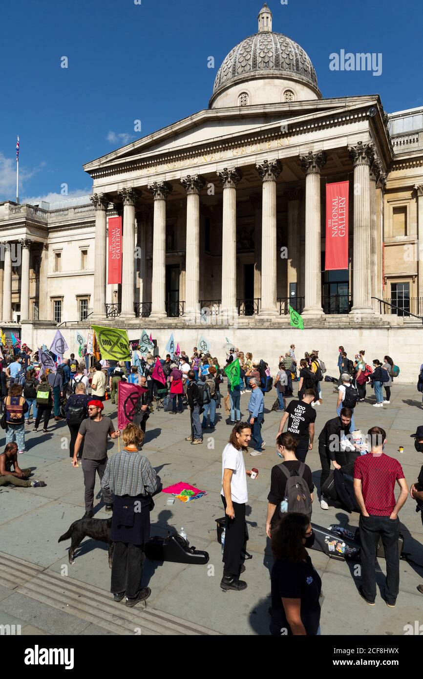 Midland Rebels meet in Trafalgar Square for Extinction Rebellion ...