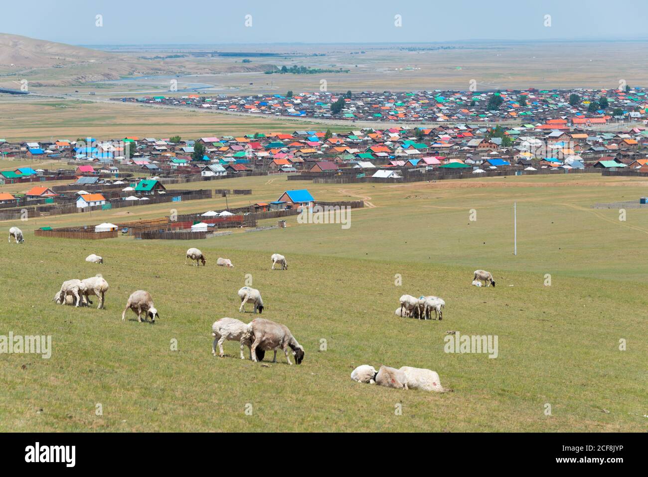 KHARKORIN, MONGOLIA - View of Kharkhorin in Kharkhorin (Karakorum ...