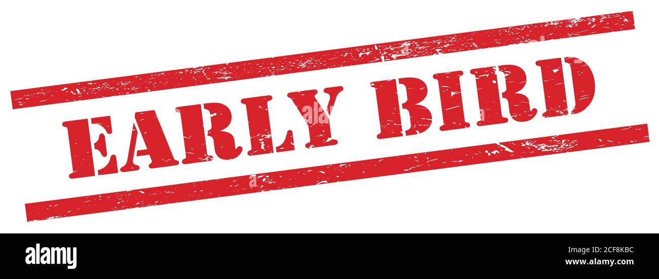 Early bird stamp hi-res stock photography and images - Alamy