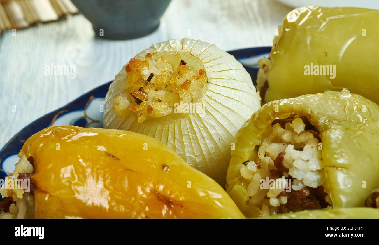 Dolma Baghdadia - Middle Eastern stuffed vegetables with spicy rice ...