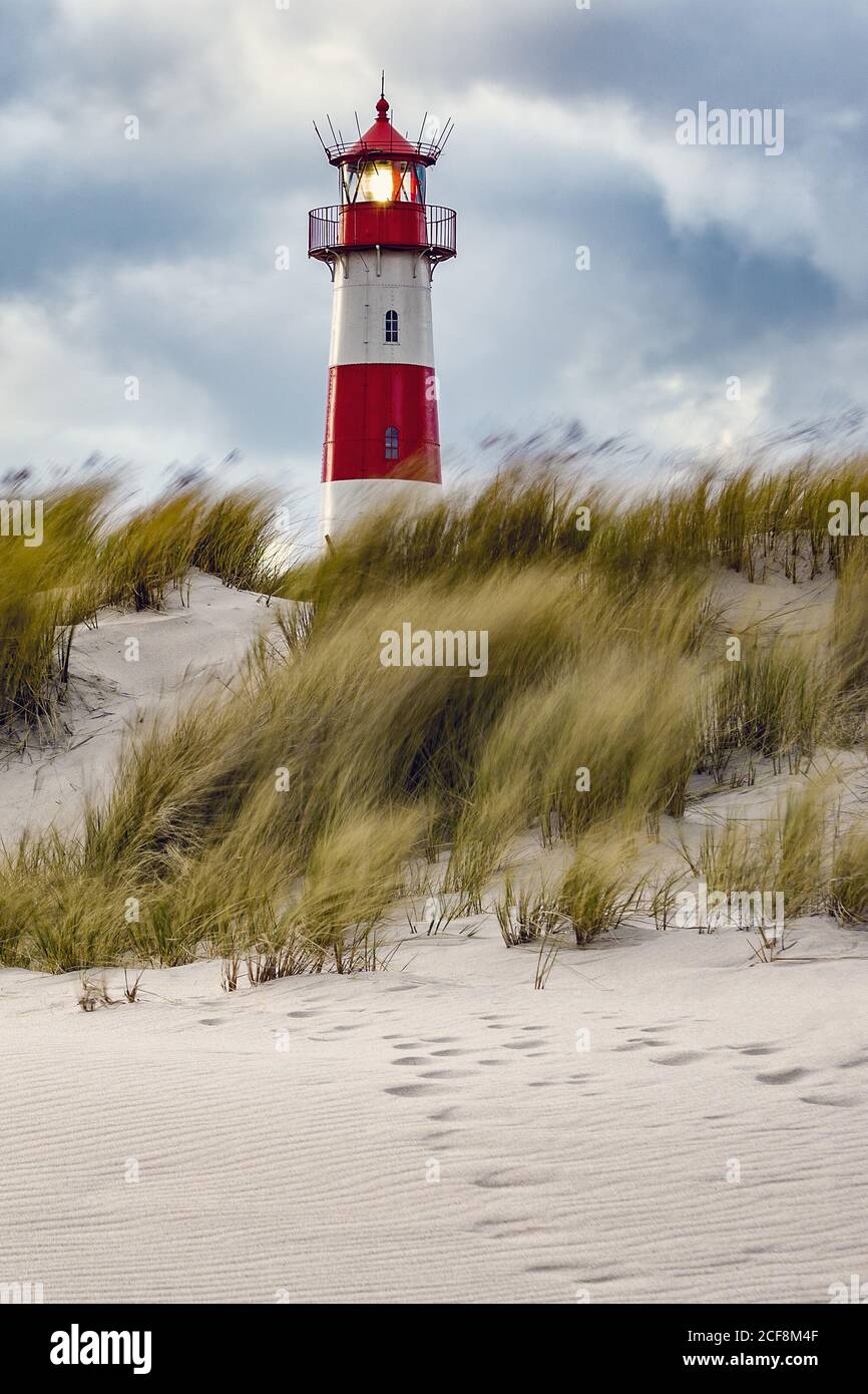 Beautiful Lighthouse on the island Sylt Stock Photo - Alamy