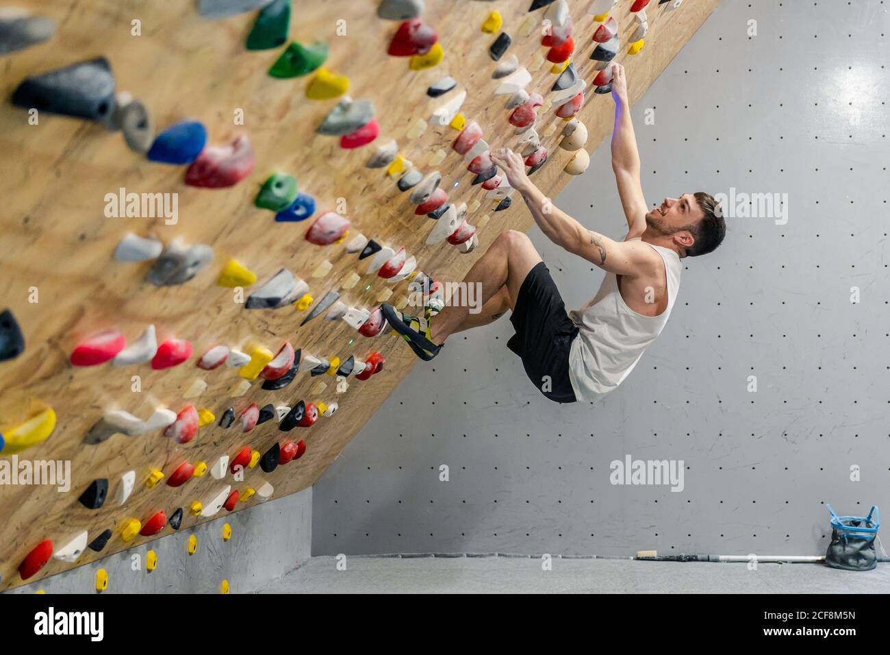From below brave male hi-res stock photography and images - Alamy