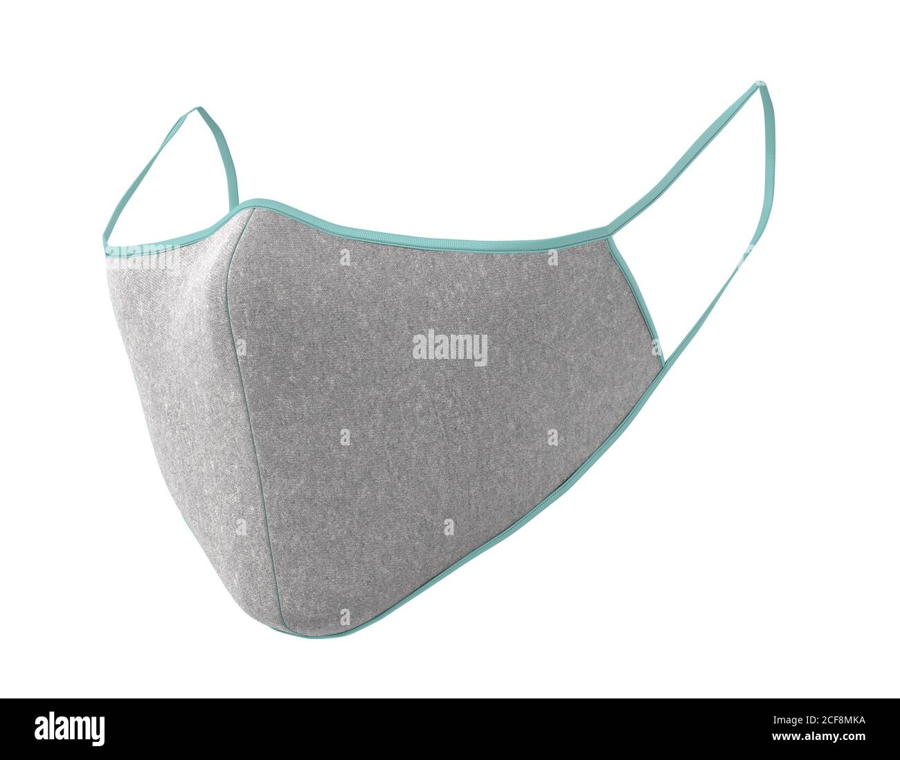 reusable grey masks 3d render image on white no shadow Stock Photo - Alamy