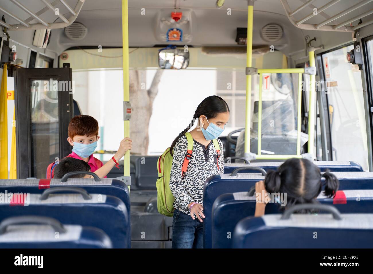 Inside school bus hi-res stock photography and images - Alamy