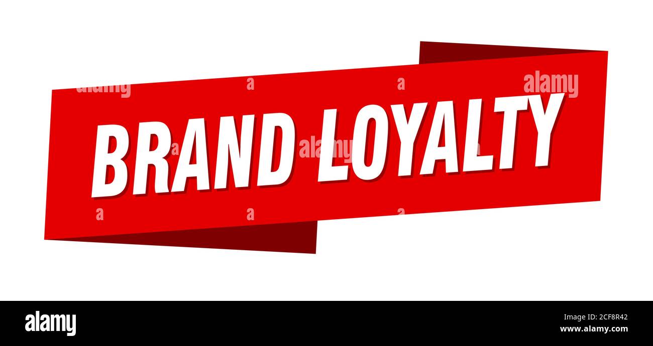 brand loyalty banner template. ribbon label sticker. sign Stock Vector ...