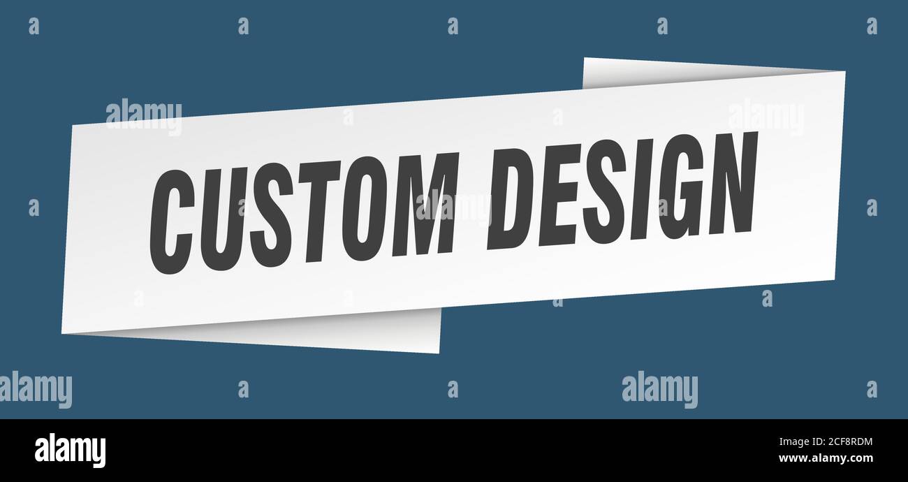 custom design banner template. ribbon label sticker. sign Stock Vector ...