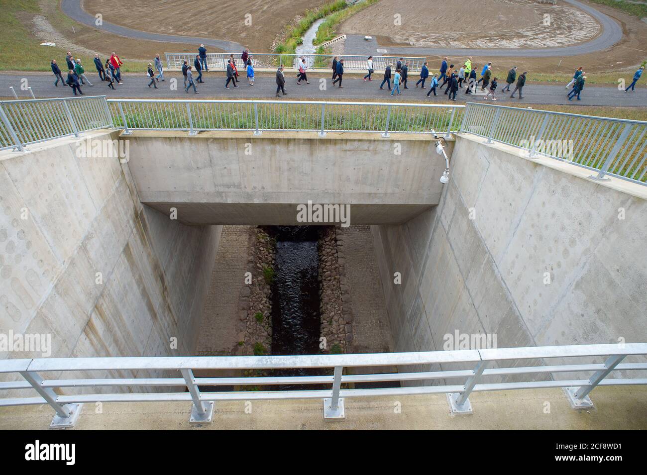 Wippra, Germany. 04th Sep, 2020. Visitors walk below the crown of the ...