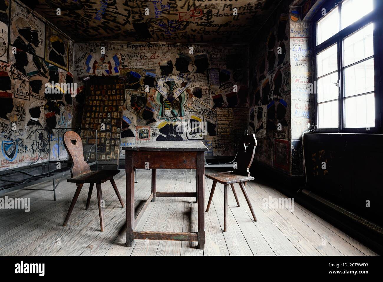 Heidelberg, Germany. 16th July, 2020. Two chairs, a table and two ...