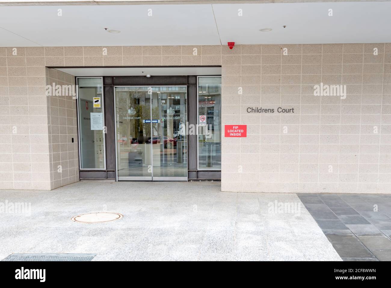 Part of the newer section of the Law Courts complex in Canberra, this ...