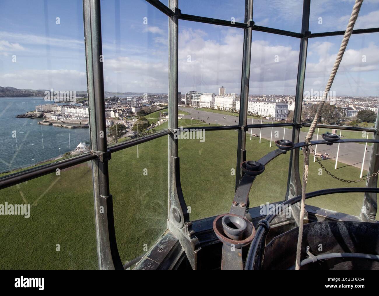 A view westwards from the chandelabra lantern room inside Smeatons ...