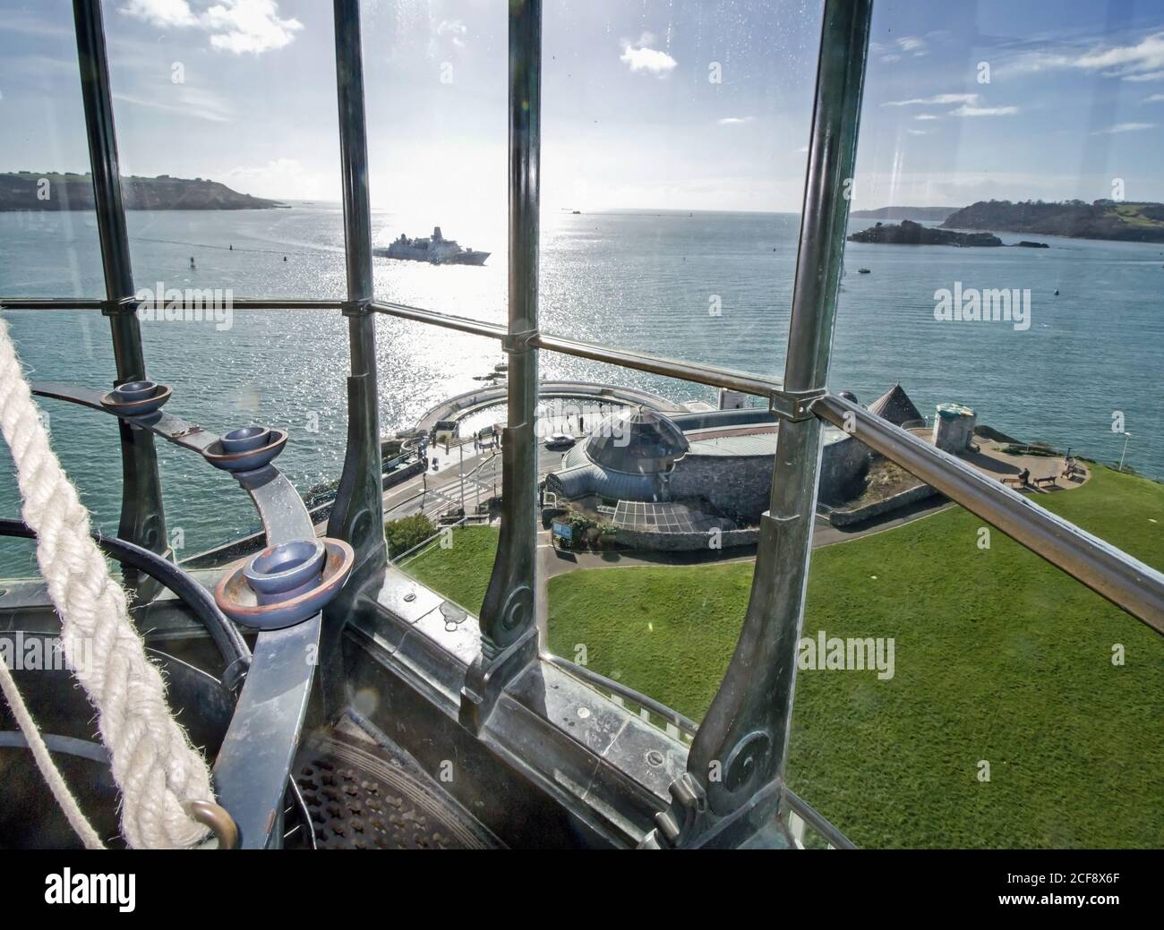 Looking over the Dome to Plymouth Sound and the Tinside Lido from ...