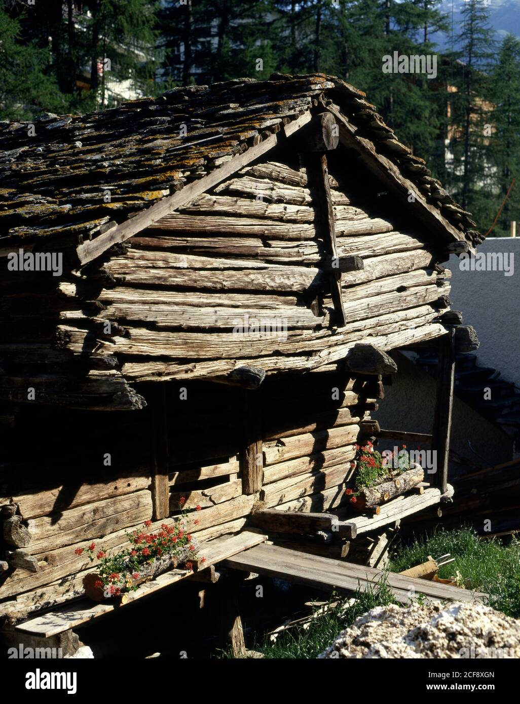 Typical residential swiss chalet hi-res stock photography and images ...