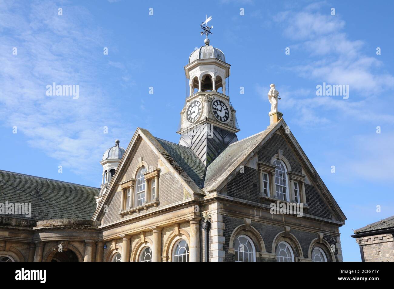 Guildhall, Thetford, Norfolk. The presnt building dates from1902 Stock ...