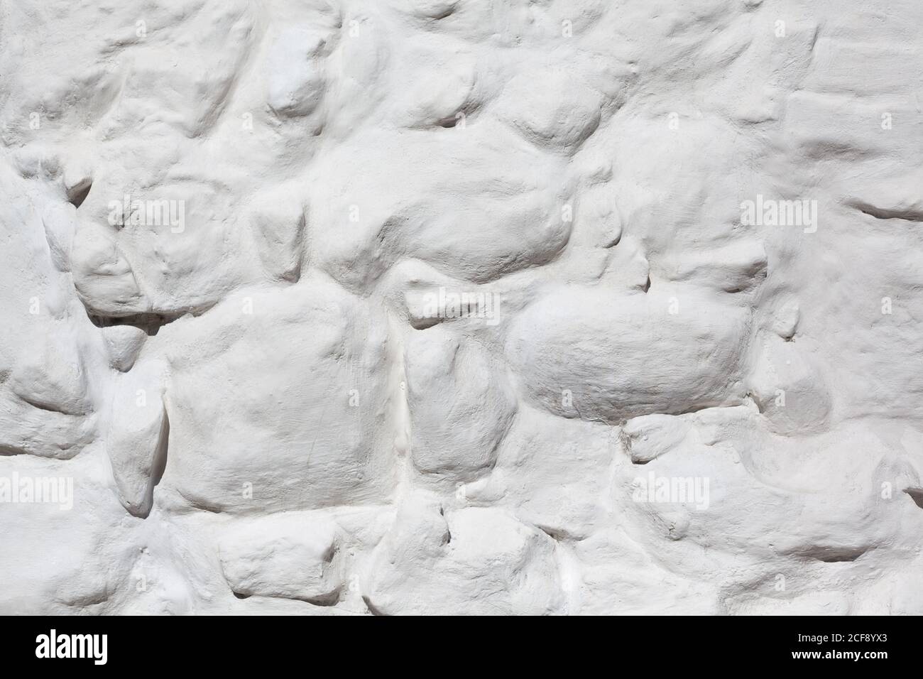 Textured bleached stone wall, painted rough stones texture, monastery ...