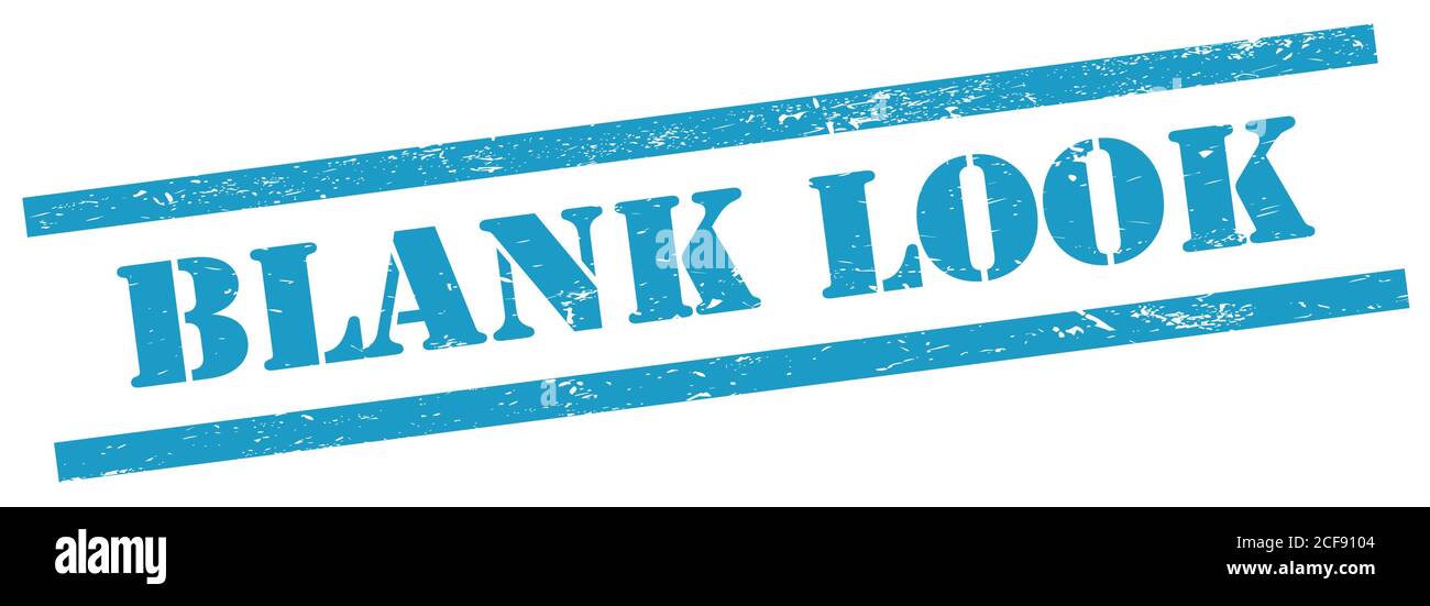 BLANK LOOK text on blue grungy rectangle stamp Stock Photo - Alamy BLANK LOOK text on blue grungy rectangle stamp Stock Photo - Alamy