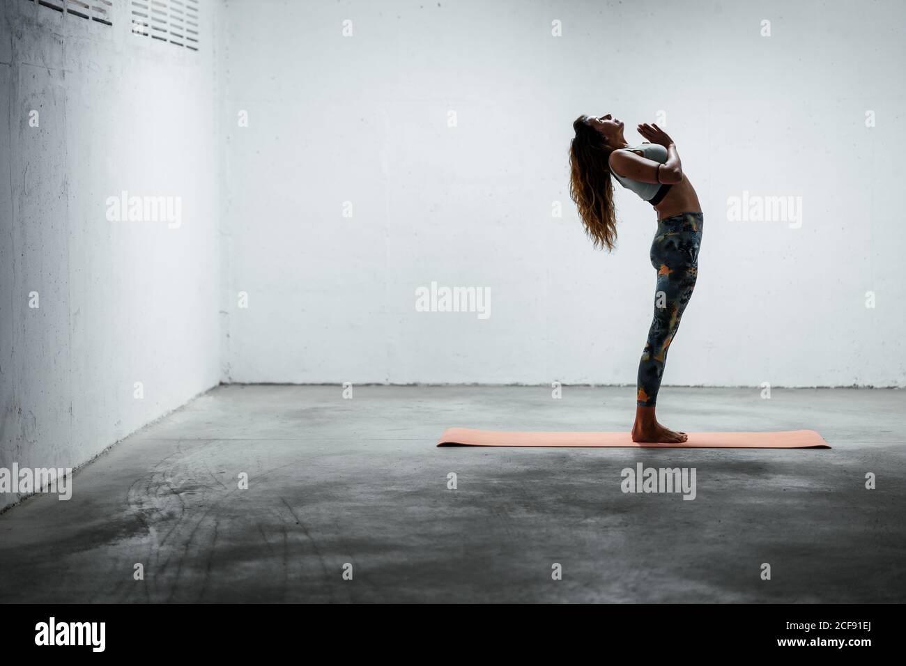 Standing backbend pose hi-res stock photography and images - Alamy