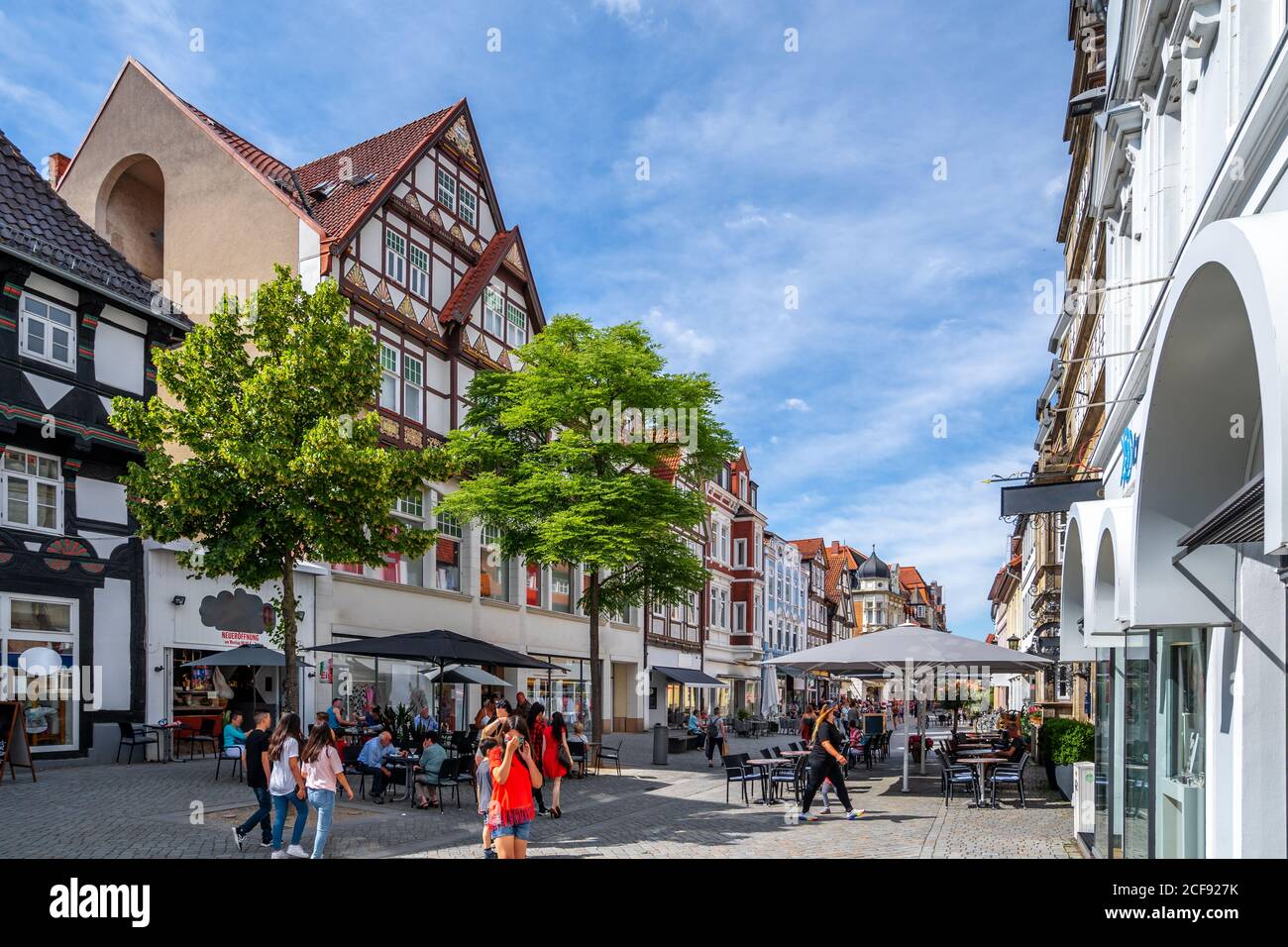 Historical city in Hameln, Germany Stock Photo - Alamy
