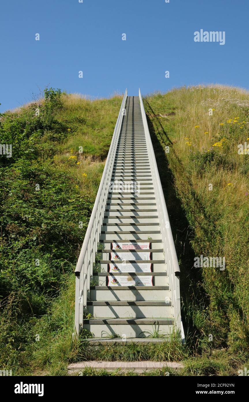 Castle Hill, Thetford, Norfolk. Thetford's Castle Mound is the Tallest ...