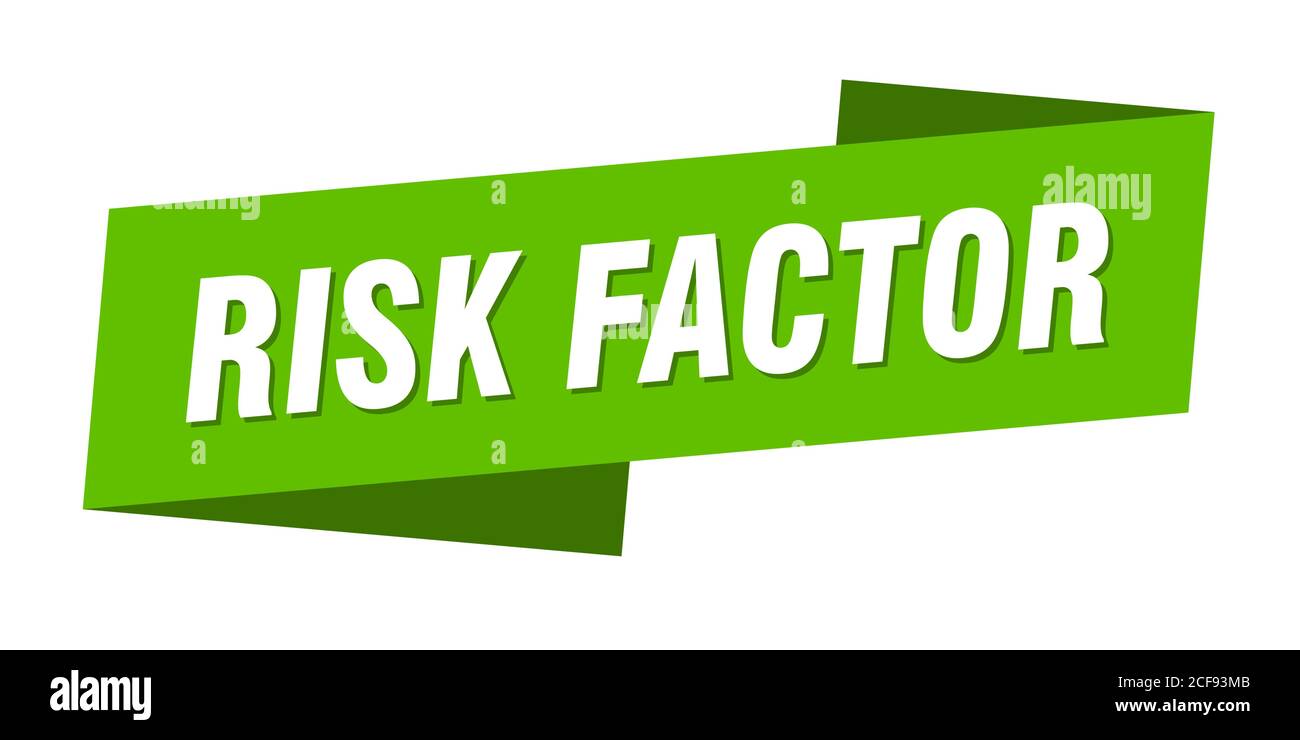risk factor banner template. ribbon label sticker. sign Stock Vector ...