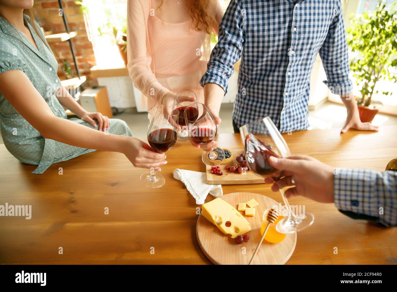 Good vibes dinner hi-res stock photography and images - Alamy