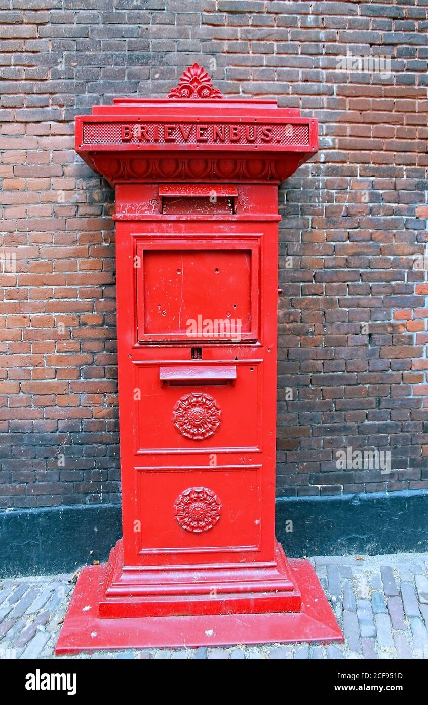 A Post Box in a side street in Sweden’s capital city, Stockholm Stock ...