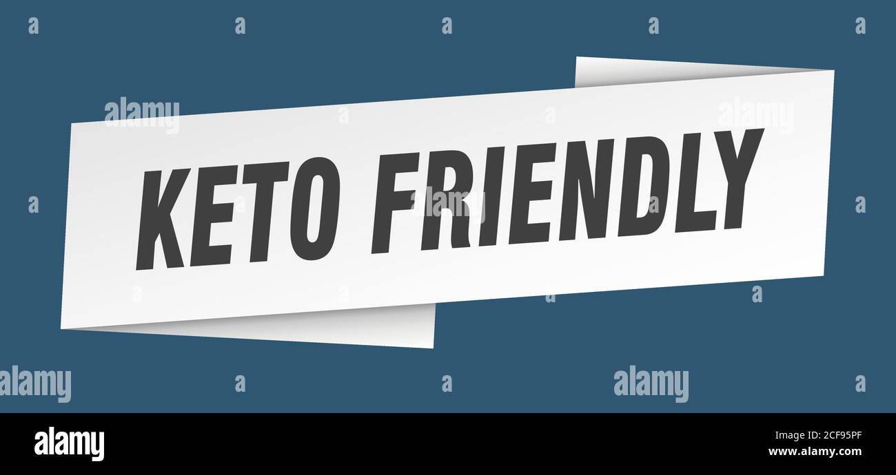 keto friendly banner template. ribbon label sticker. sign Stock Vector ...