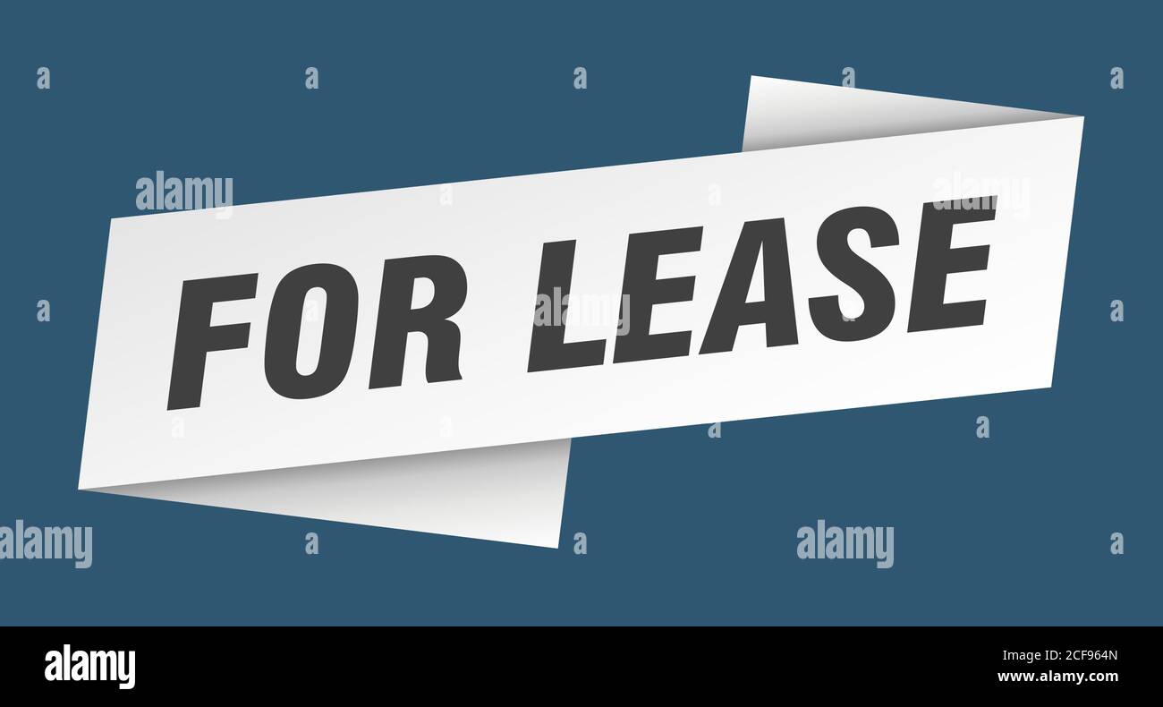 for lease banner template. ribbon label sticker. sign Stock Vector ...