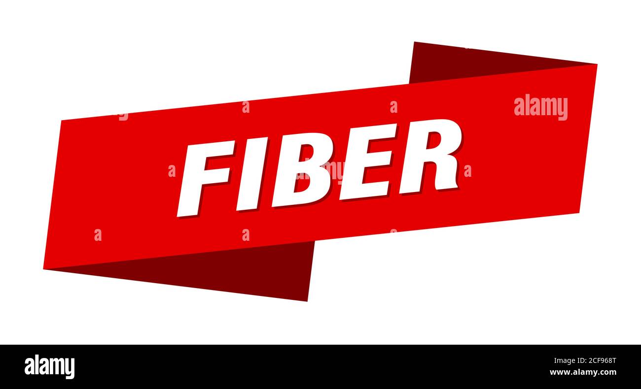 fiber banner template. ribbon label sticker. sign Stock Vector Image ...