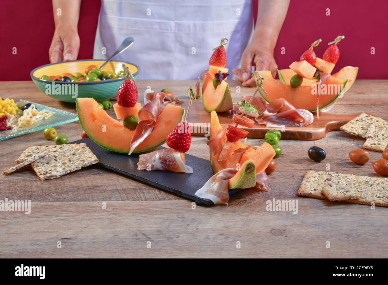 Chef preparing fruit hi-res stock photography and images - Alamy