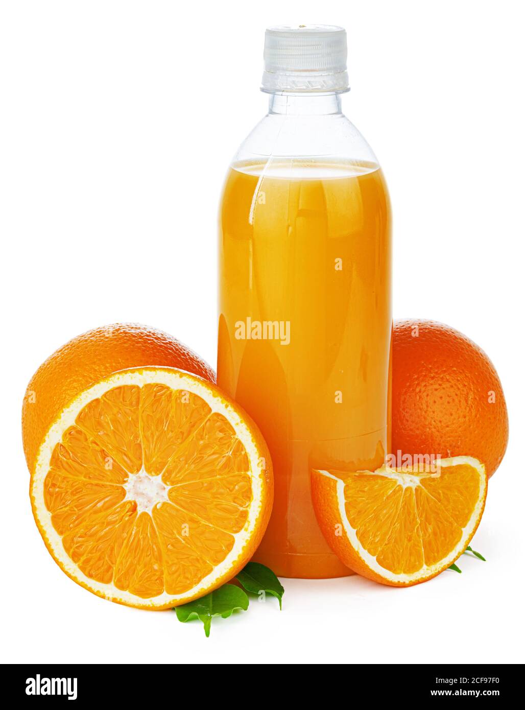 Bottle of fresh orange juice isolated on white Stock Photo - Alamy