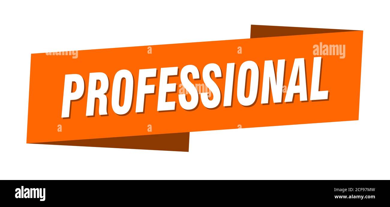 professional banner template. ribbon label sticker. sign Stock Vector ...