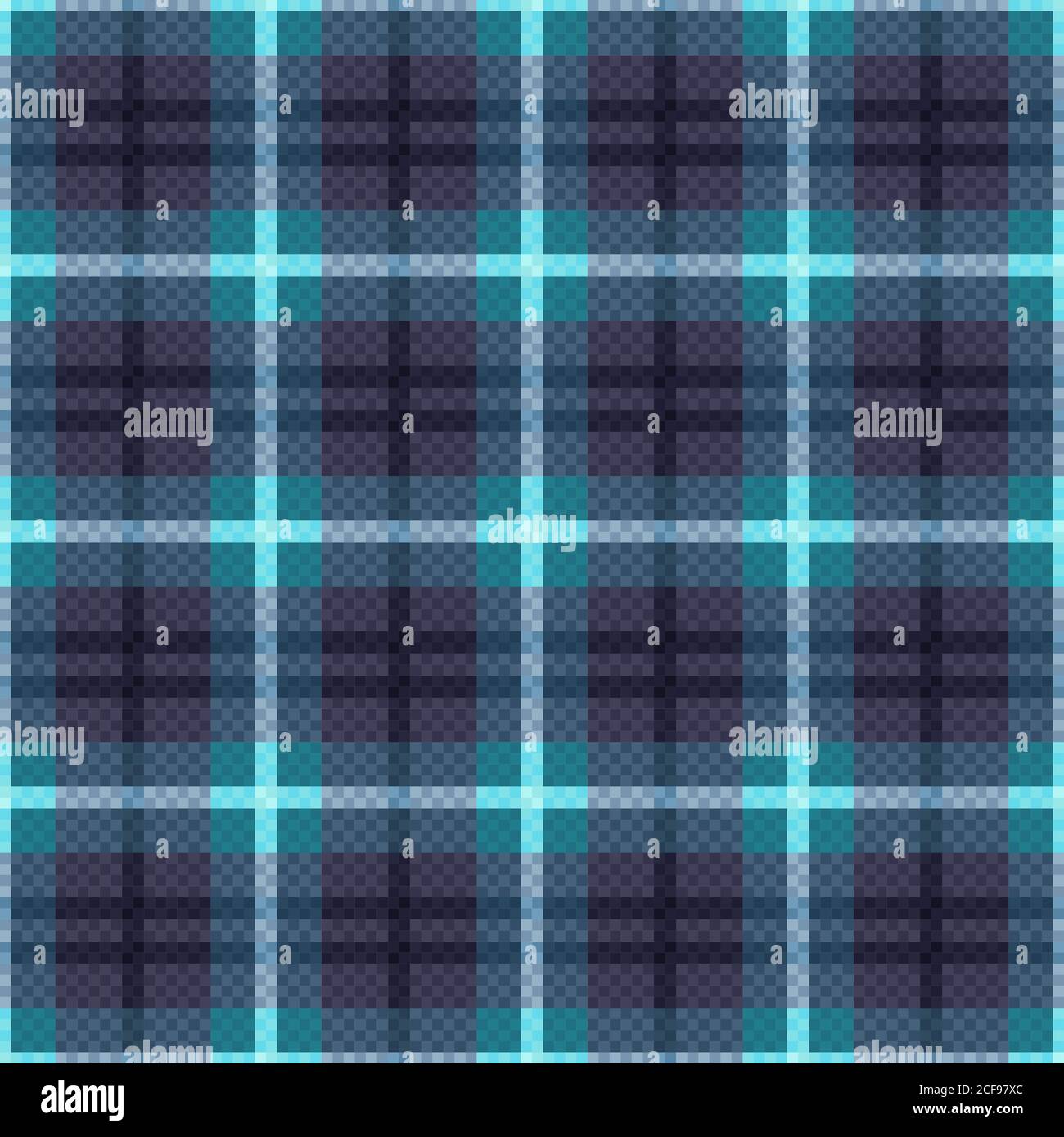 Rectangular seamless vector pattern as a tartan plaid mainly in muted ...
