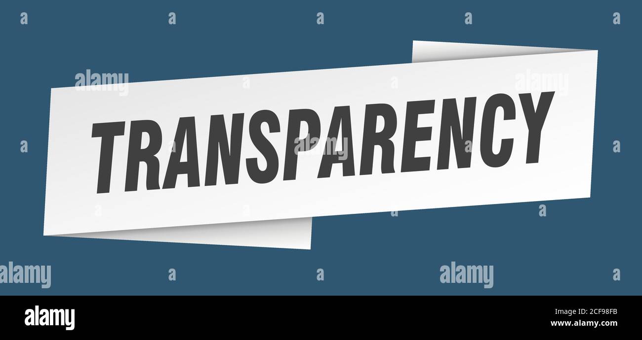 transparency banner template. ribbon label sticker. sign Stock Vector ...