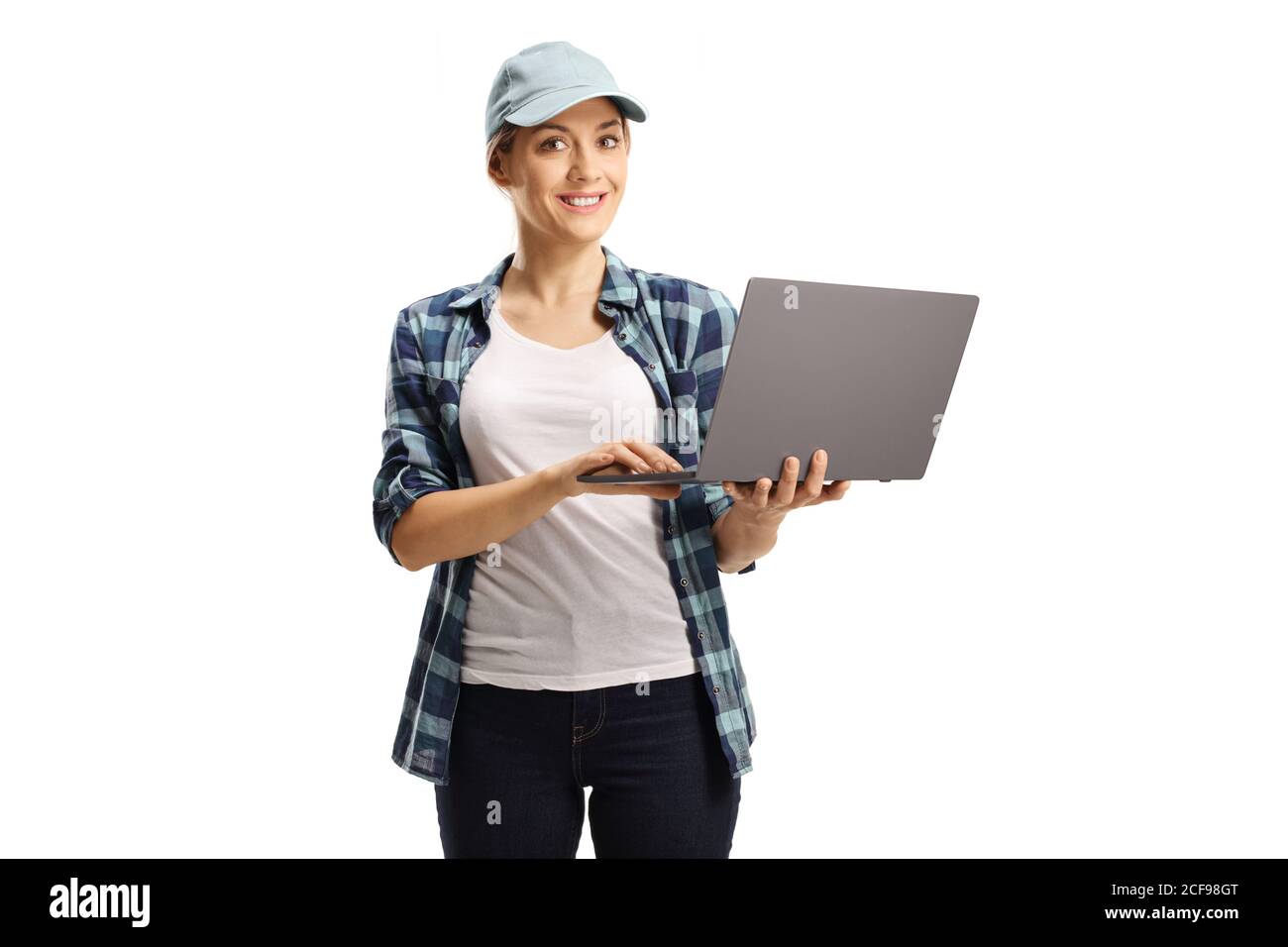 Farmer laptop hi-res stock photography and images - Alamy