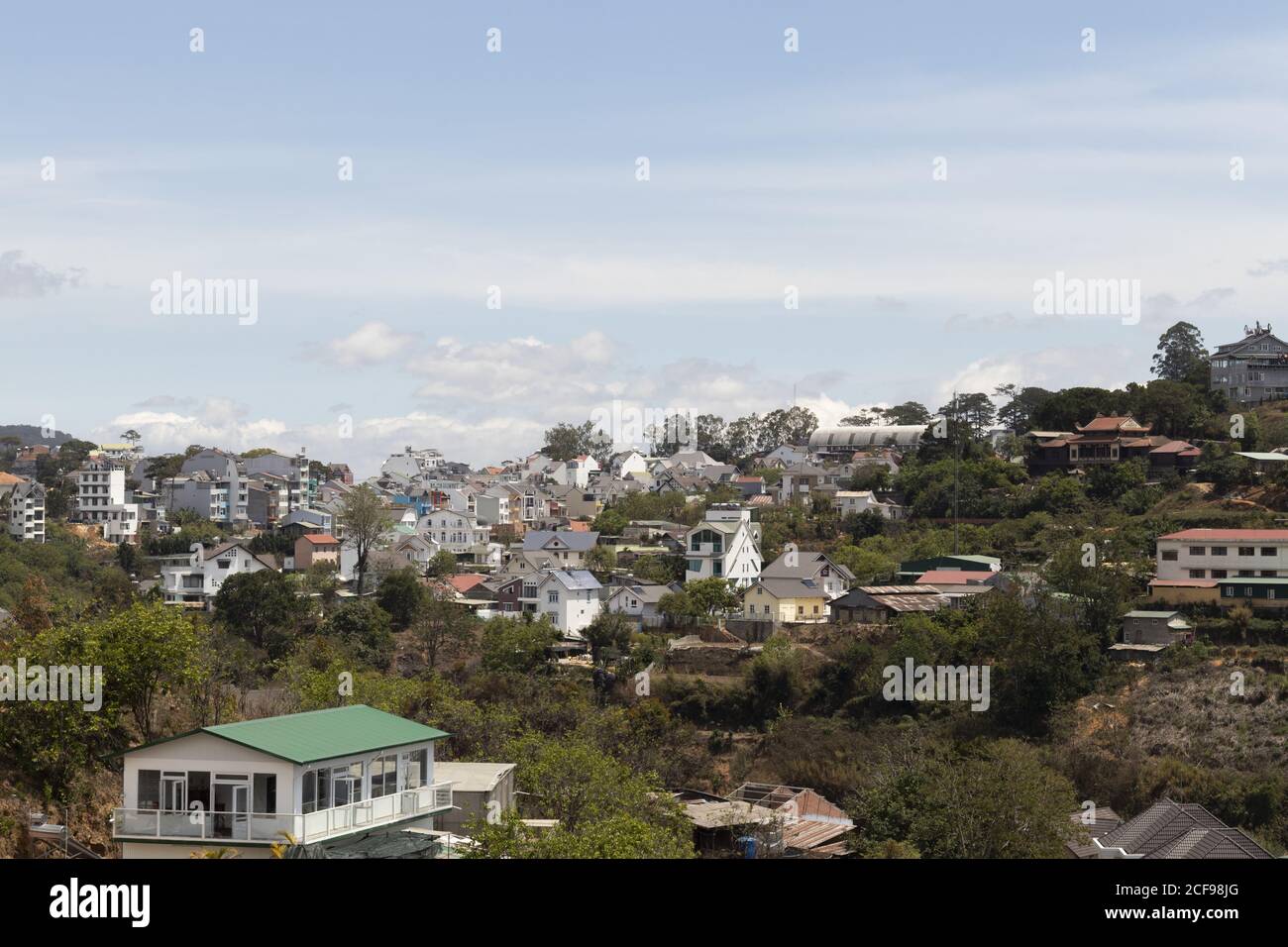 Aerial view of the buildings in Dalat, Vietnam Stock Photo - Alamy