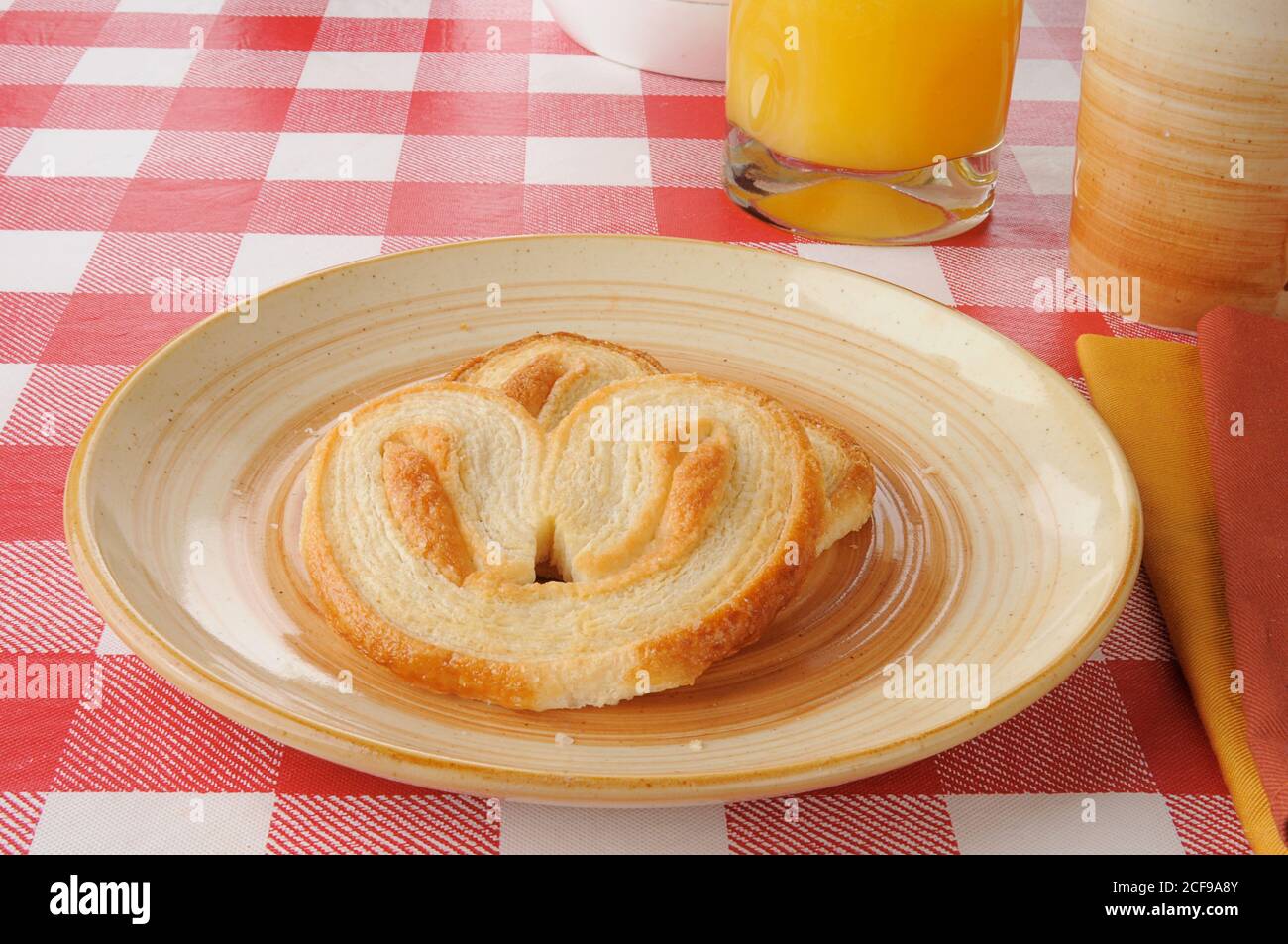 A plate of petite palmiers or buttery flakey pastries Stock Photo - Alamy
