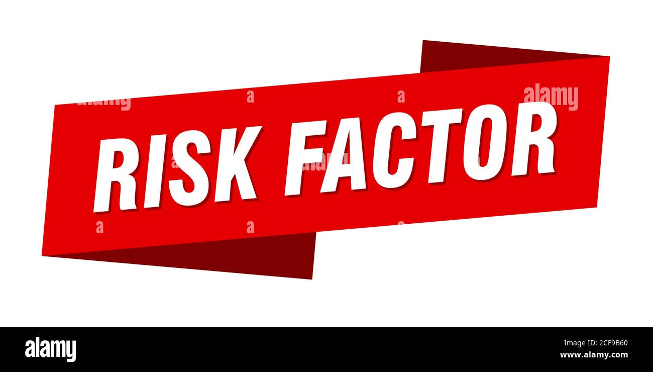 risk factor banner template. ribbon label sticker. sign Stock Vector ...