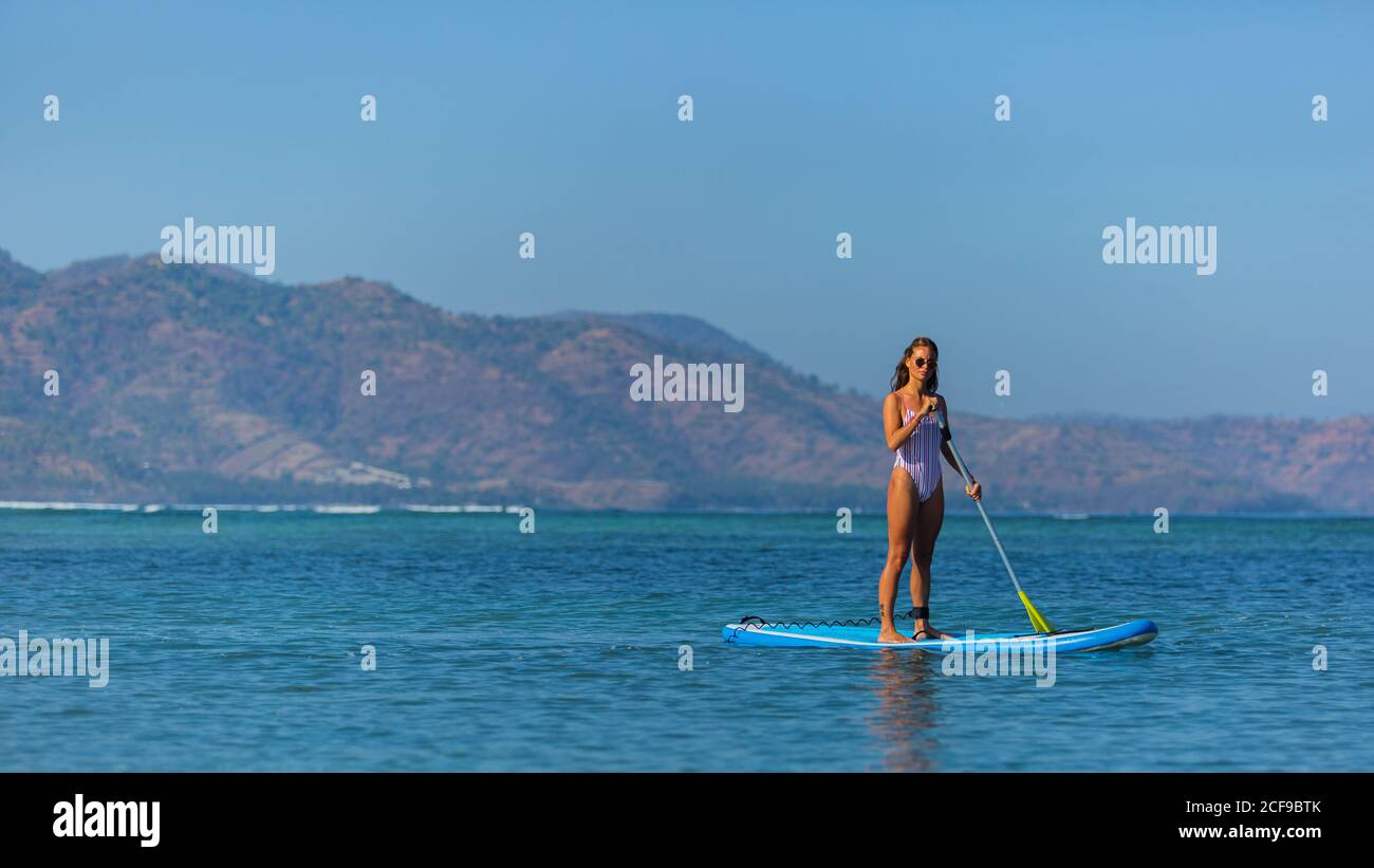 Beautiful and happy with young and happy amazing woman hi-res stock ...