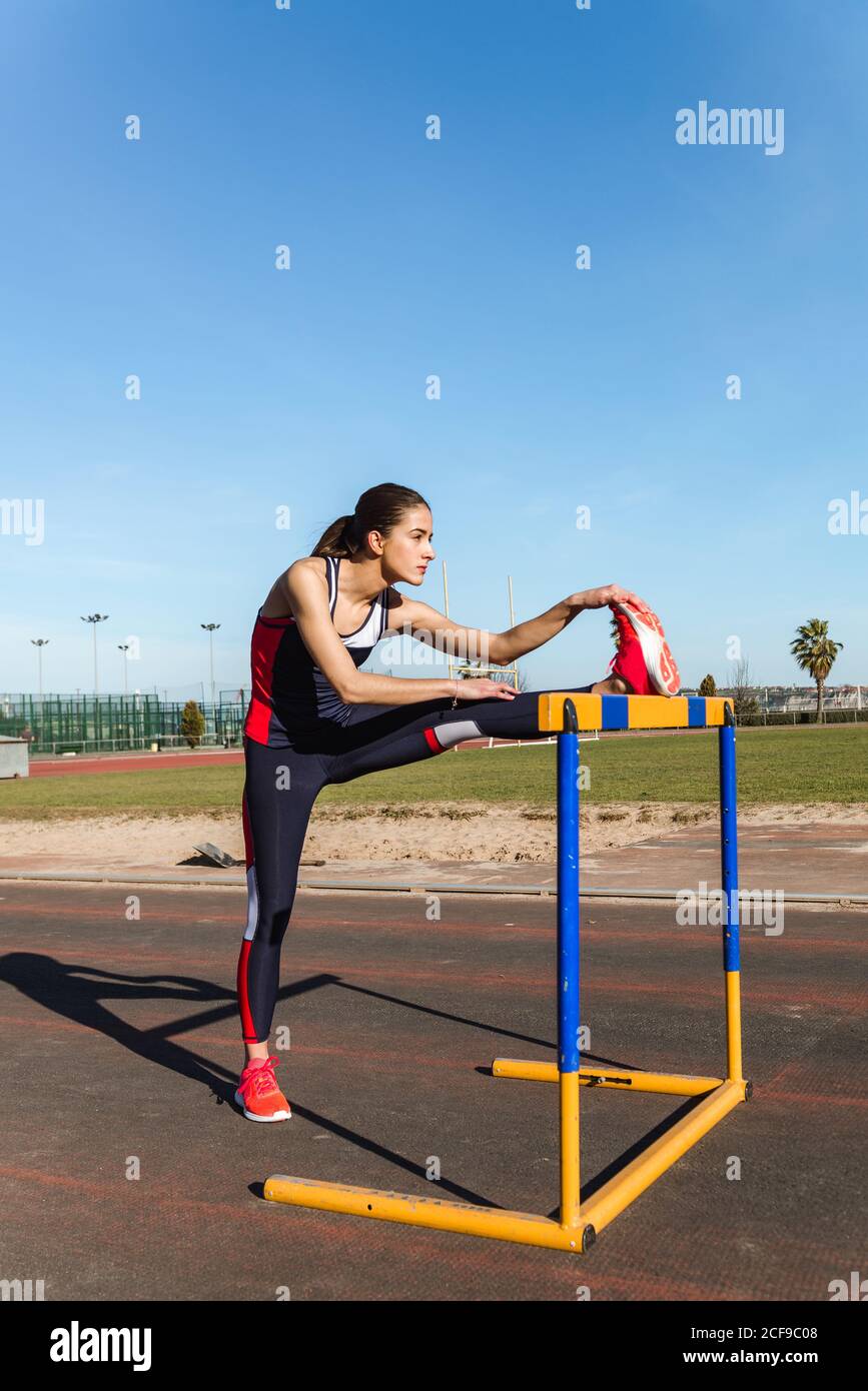 Hurdle exercise hi-res stock photography and images - Alamy