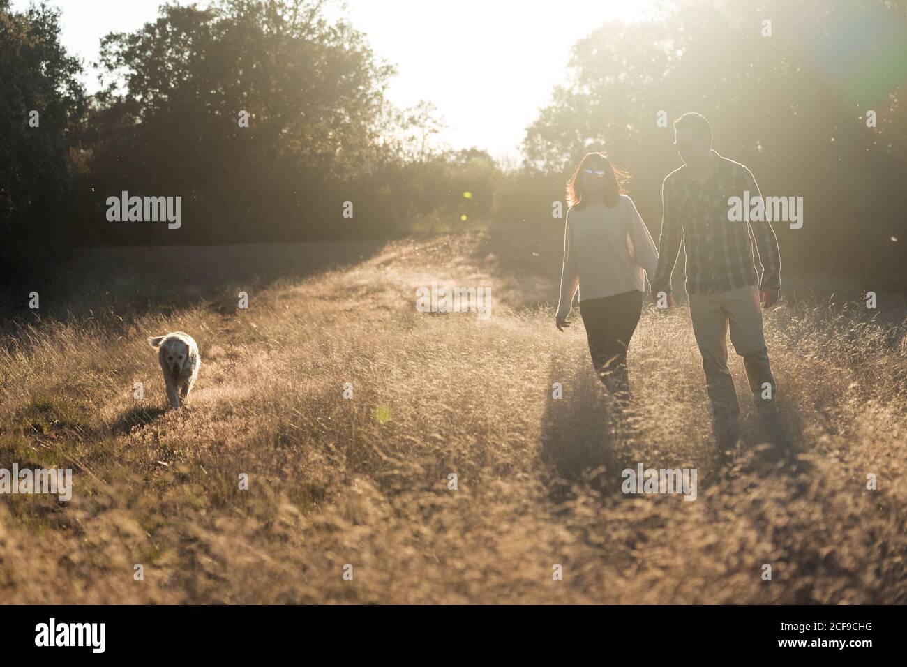 Couple dog countryside hi-res stock photography and images - Alamy
