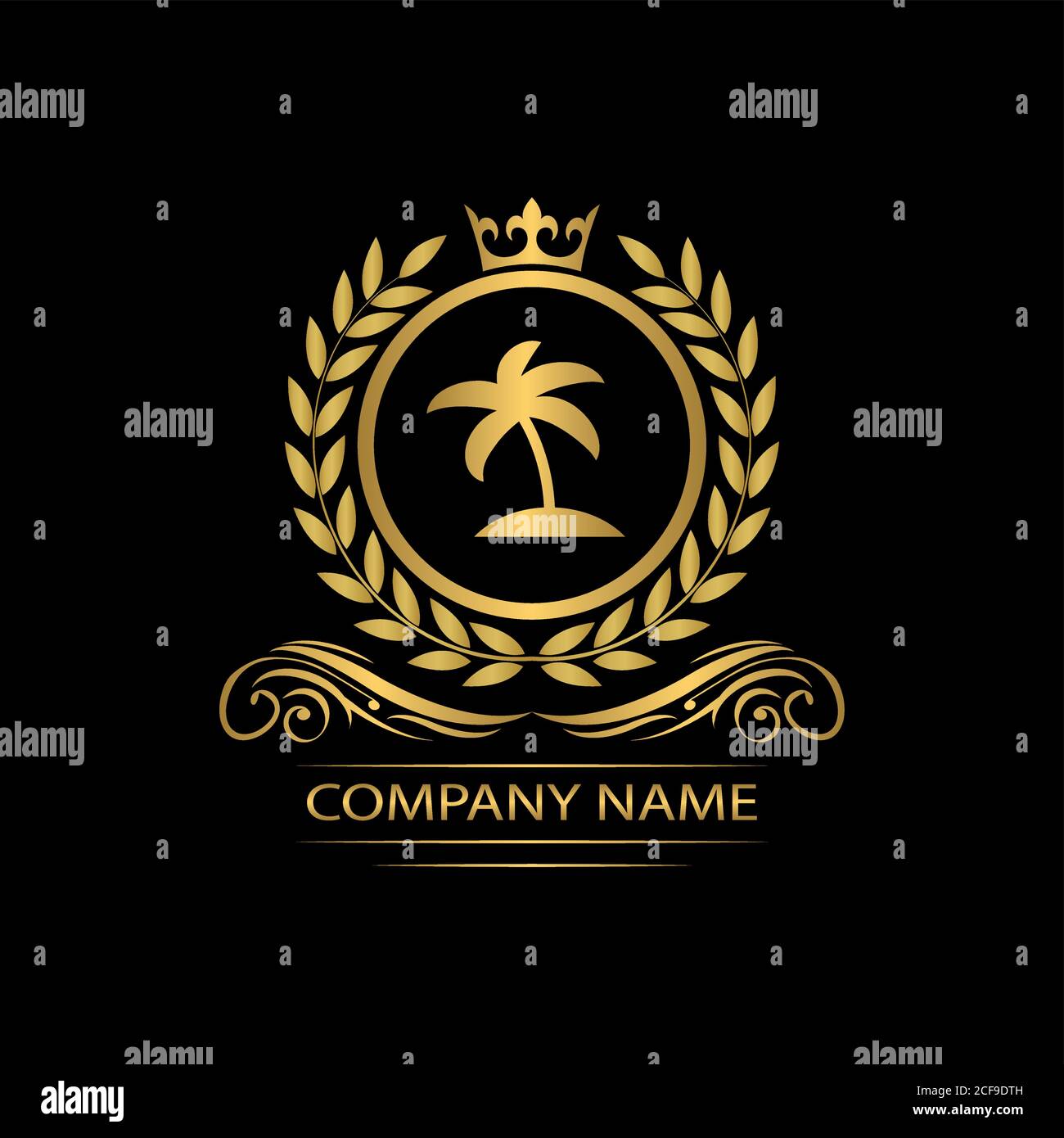 traveling company logo template luxury royal vector company decorative ...